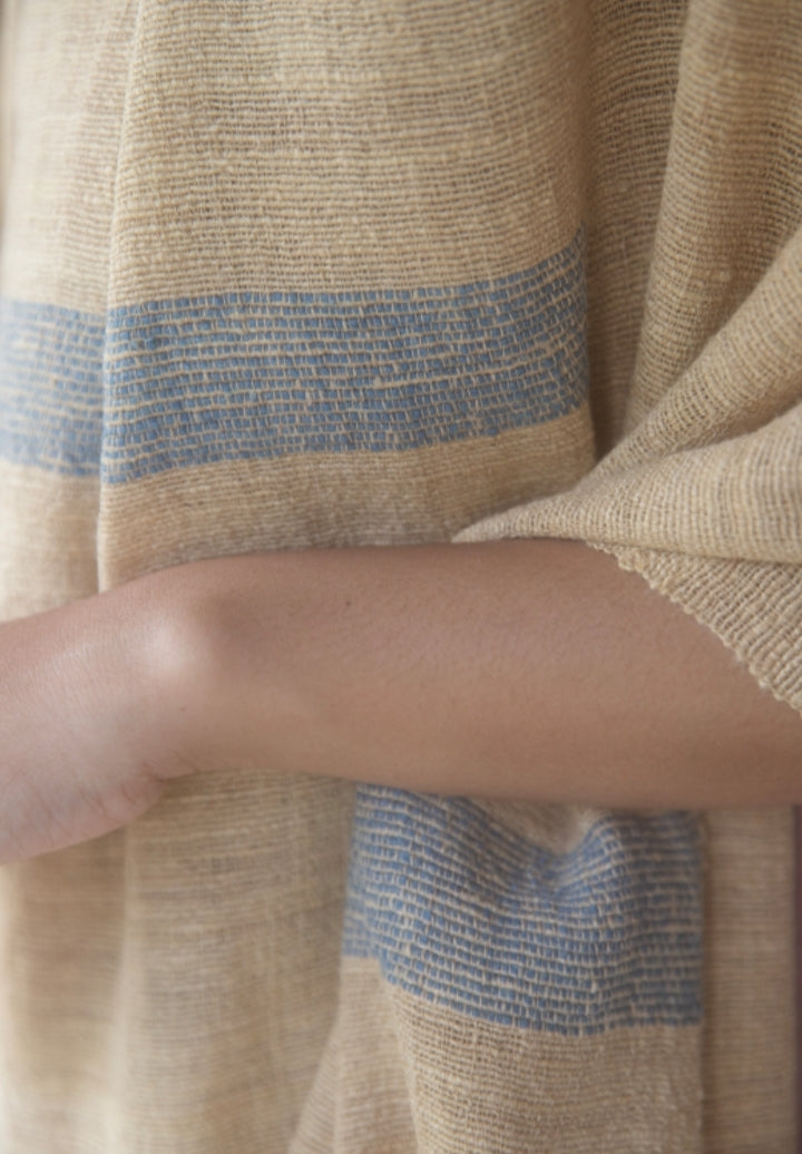 BLUE PINE ERI SILK SHAWL – Runway Nagaland